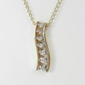 Danbury Mint | Jewelry | Danbury Mint Diamond 925 Silver Journey Necklace | Poshmark